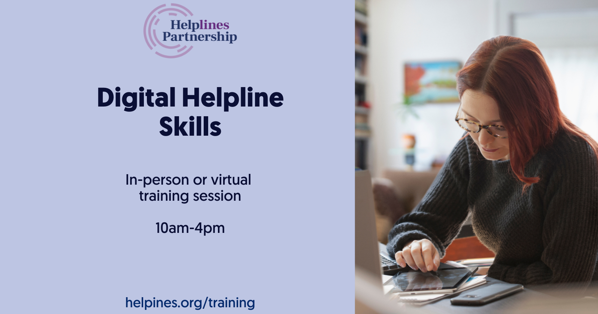 Digital Helpline Skills (CPD Accredited) - Helplines Partnership